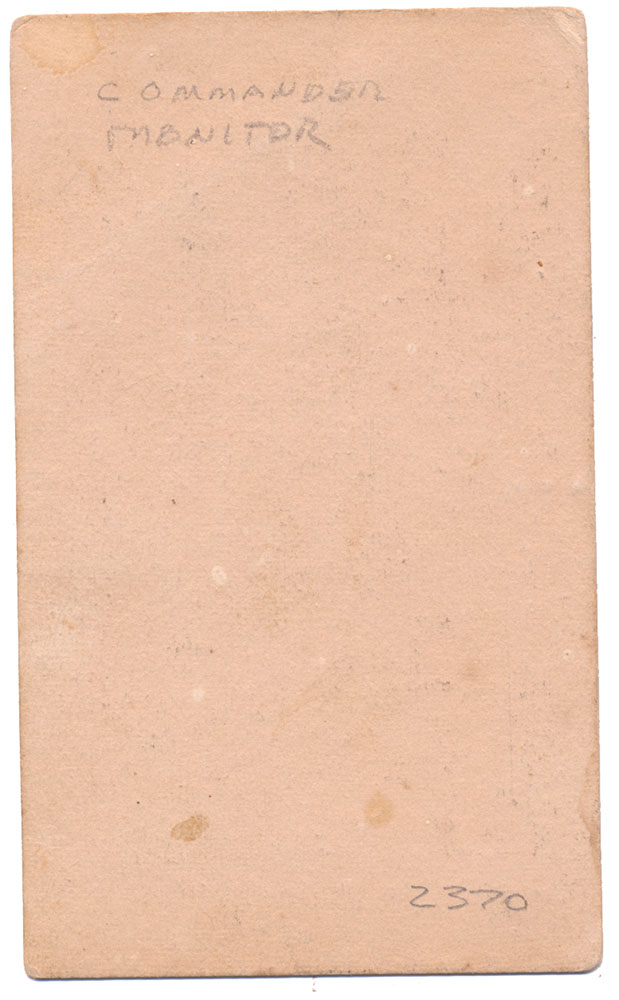 LITHOGRAPHED CDV OF THE COMMANDER OF THE USS MONITOR – JOHN WORDEN ...