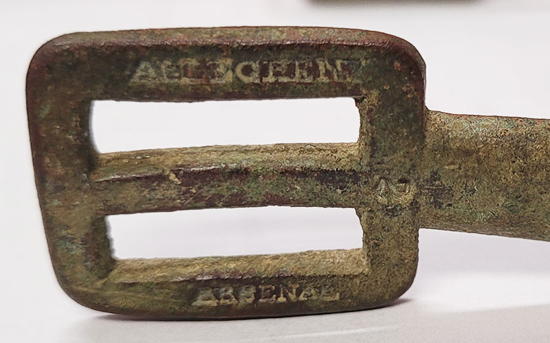 ALLEGHENY ARSENAL MARKED M1859 CAVALRY SPUR FROM WILDERNESS — Horse Soldier