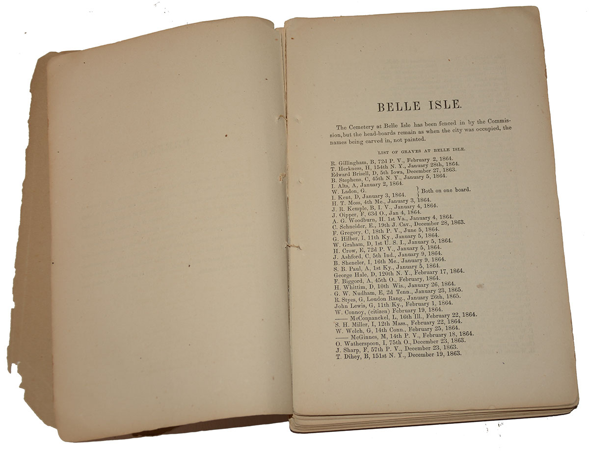 RECORD OF FEDERAL DEAD BURIED FROM LIBBY, BELLE ISLE, DANVILLE & CAMP ...