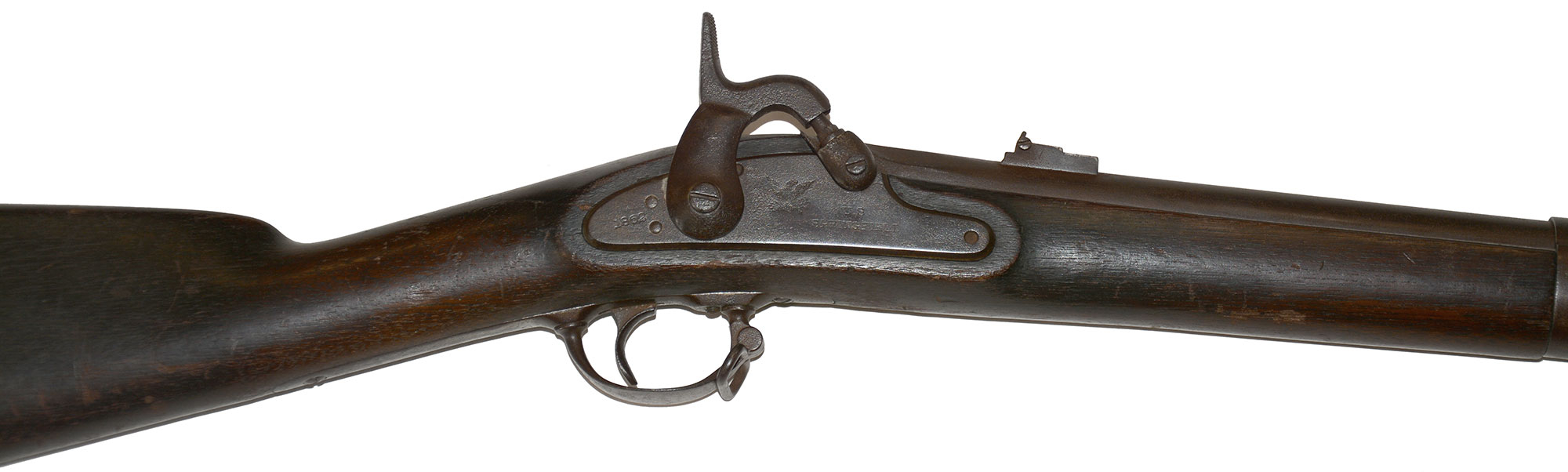 CONFEDERATE ORDNANCE “CAPTURED AND COLLECTED” 1862 DATED US MODEL 1861 ...