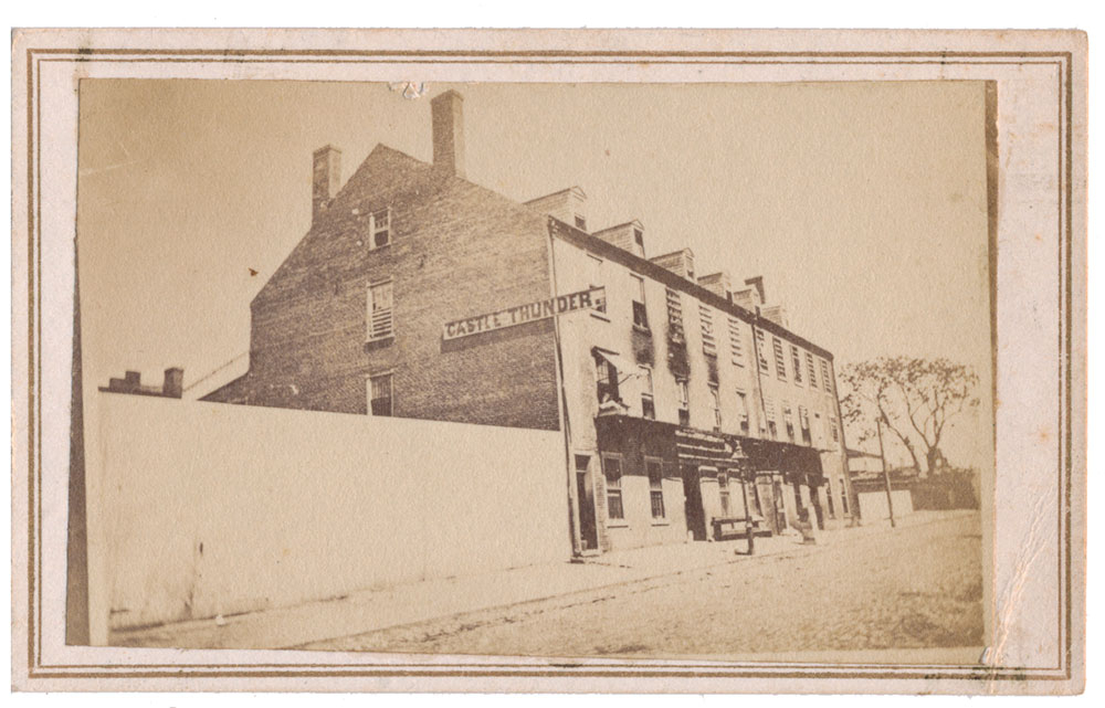 CDV PHOTO OF CASTLE THUNDER PRISON IN RICHMOND — Horse Soldier