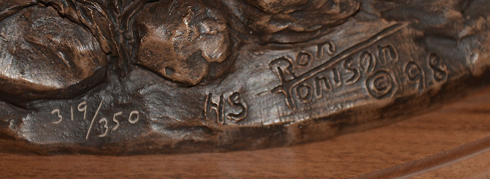 RARE “LEE ON HORSEBACK” COLD CAST SCULPTURE BY RON TUNISON — Horse Soldier