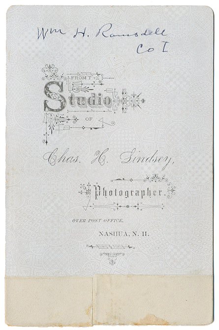 POST-WAR CABINET CARD PHOTO OF 2ND NEW HAMPSHIRE PRIVATE – WILLIAM H ...