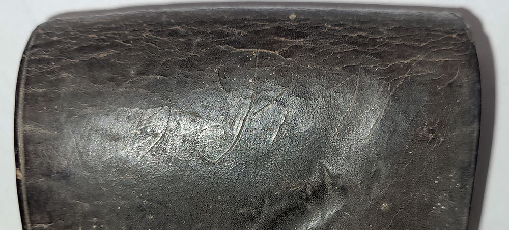 GETTYSBURG CONFEDERATE CAP BOX WITH SOLDIER’S INITIALS — Horse Soldier