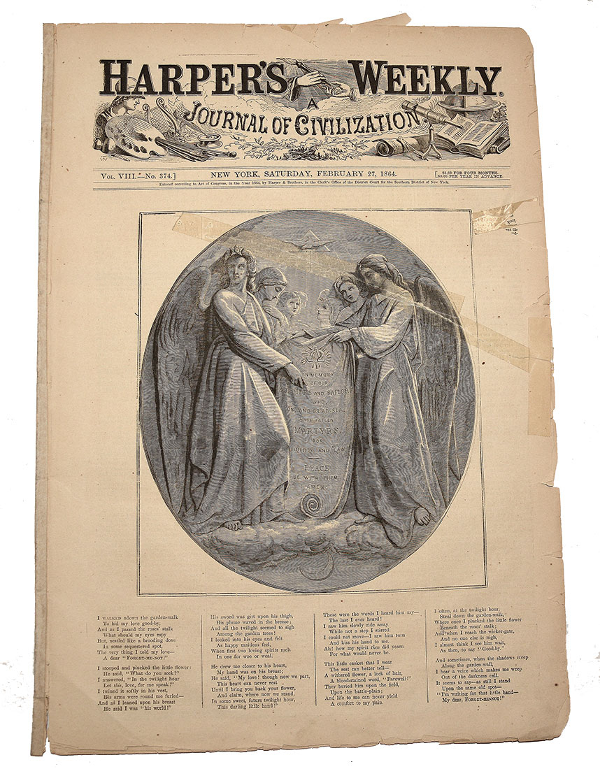 HARPER’S WEEKLY—COLT ARMORY FIRE--FEBRUARY 27, 1864 — Horse Soldier
