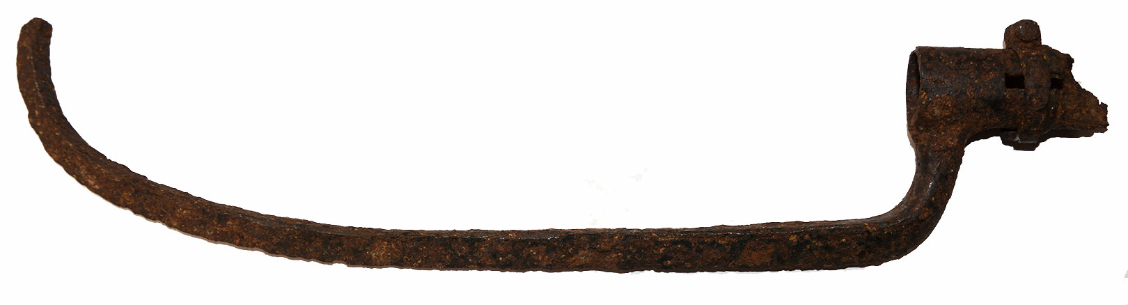 CONFEDERATE “3-SQUARE” SOCKET BAYONET MADE INTO POT HOOK – SAYLOR’S ...