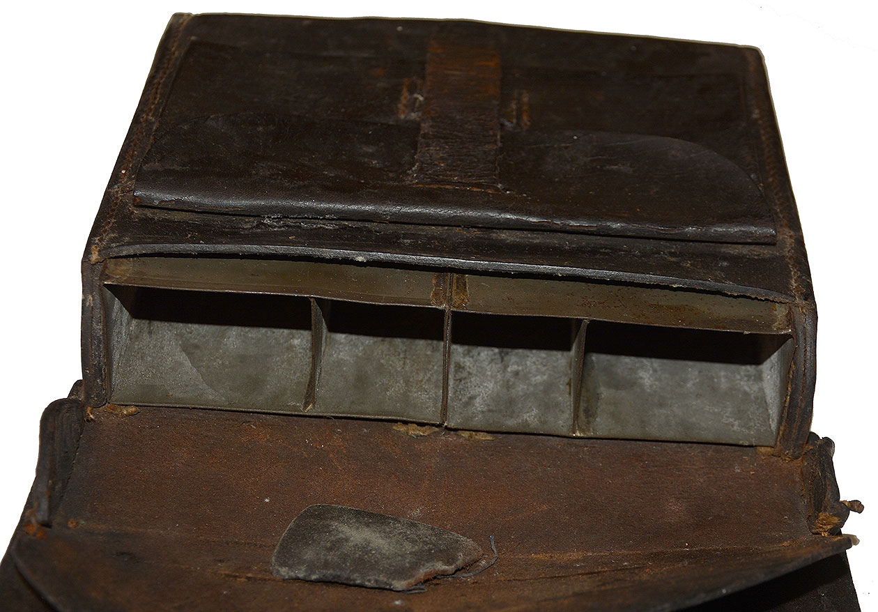 US MODEL 1857 .69 ROUND BALL INFANTRY CARTRIDGE BOX RIG BY DINGEE WITH ...