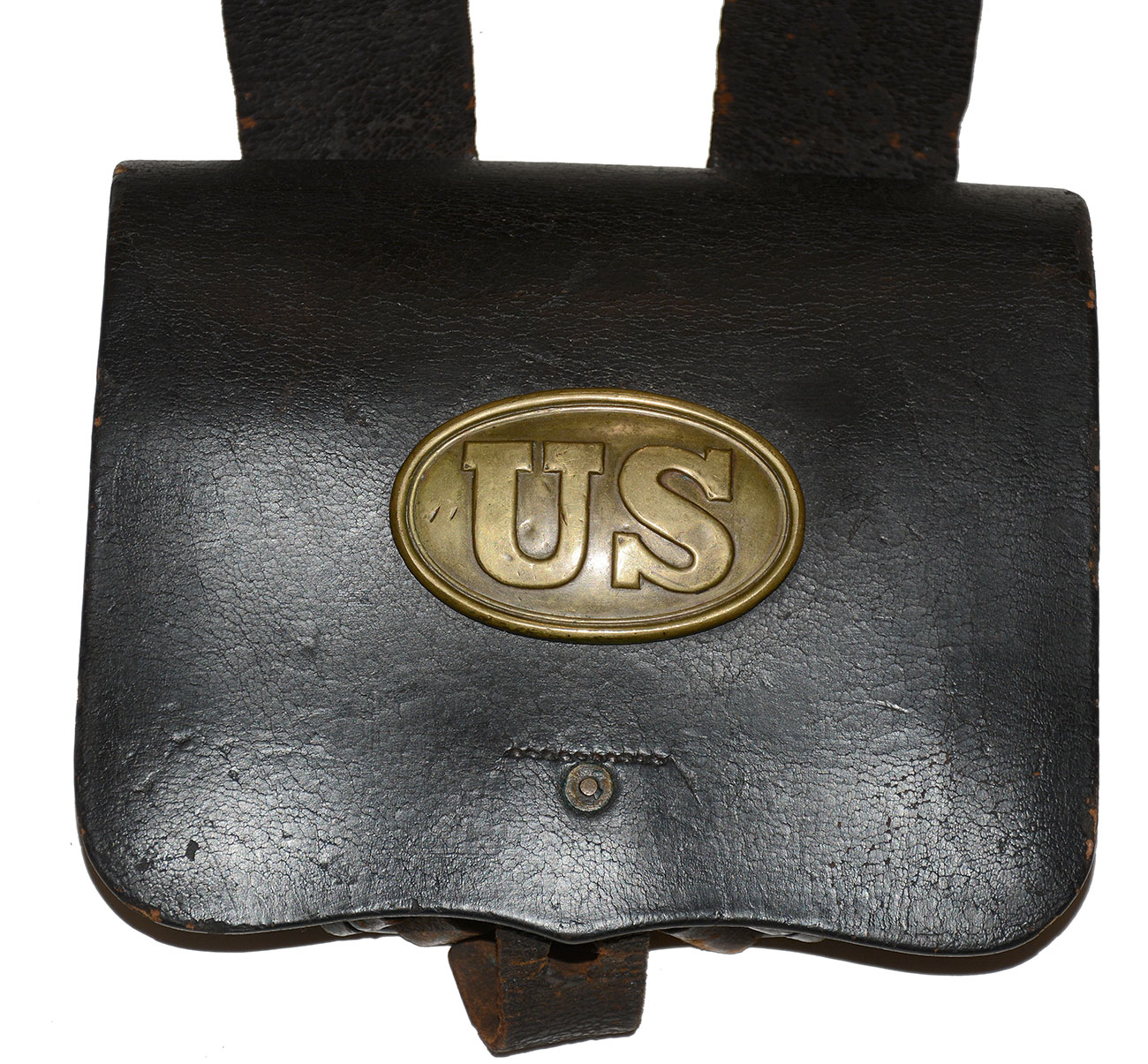 VERY NICE US CIVIL WAR MARCH 1864 PATTERN INFANTRY CARTRIDGE BOX MADE ...