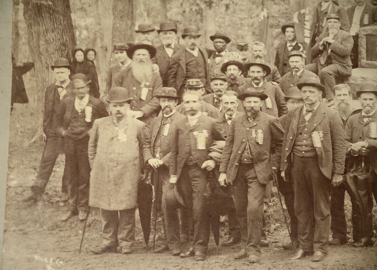 28TH PENNSYLVANIA INFANTRY MONUMENT DEDICATION PHOTO — Horse Soldier