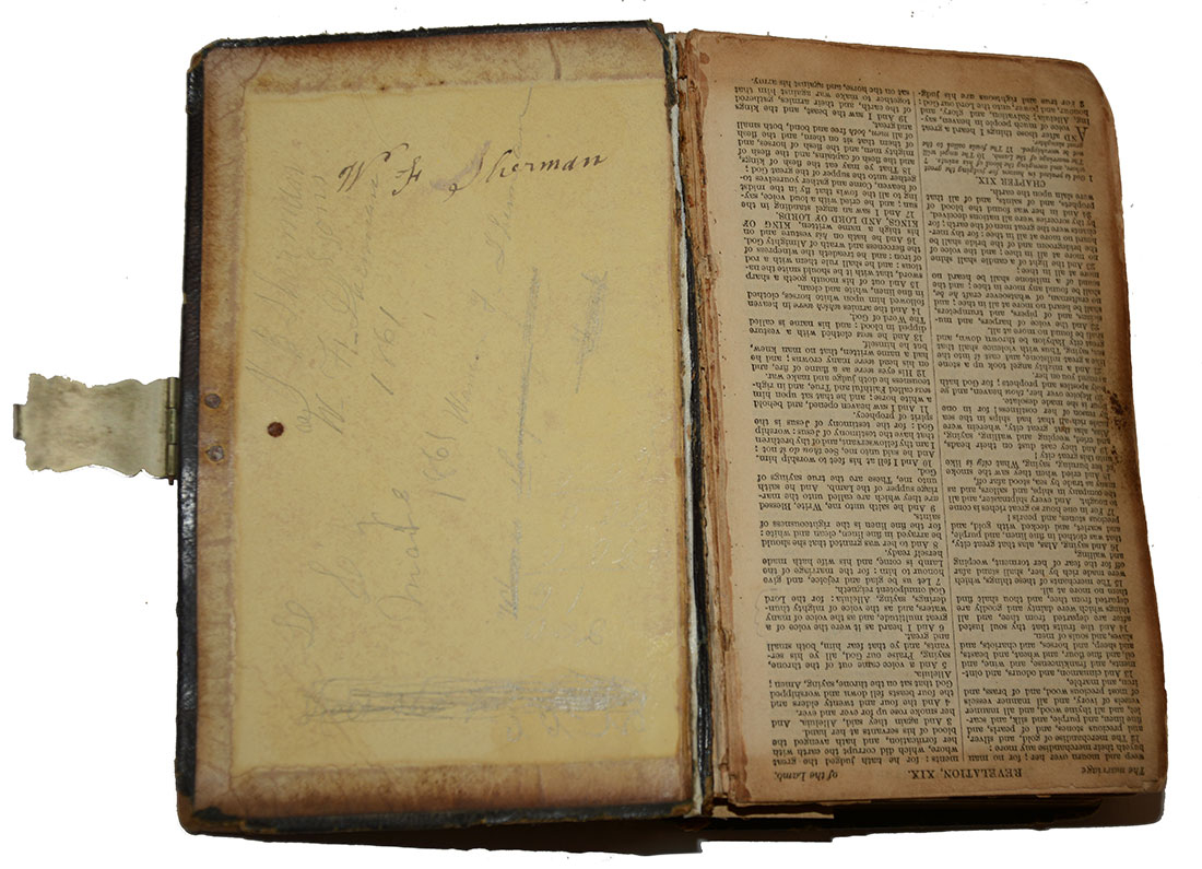 THE HOLY BIBLE, OLD AND NEW TESTAMENTS—ID’D TO SERGEANT MAJOR WARREN F ...