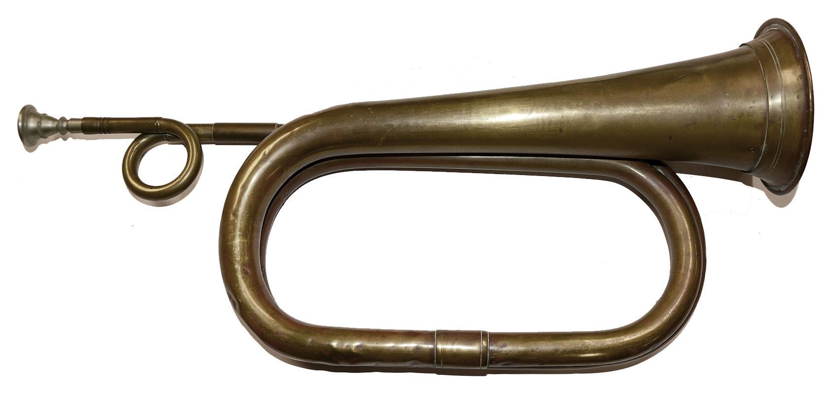CIVIL WAR ERA BRASS TRUMPET FOR MOUNTED TROOPS — Horse Soldier