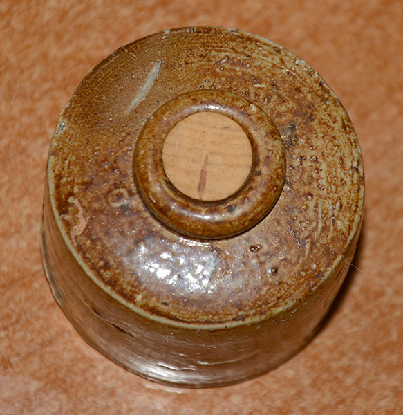 CIVIL WAR ERA CLAY INKWELL WITH MAKER’S LABEL — Horse Soldier