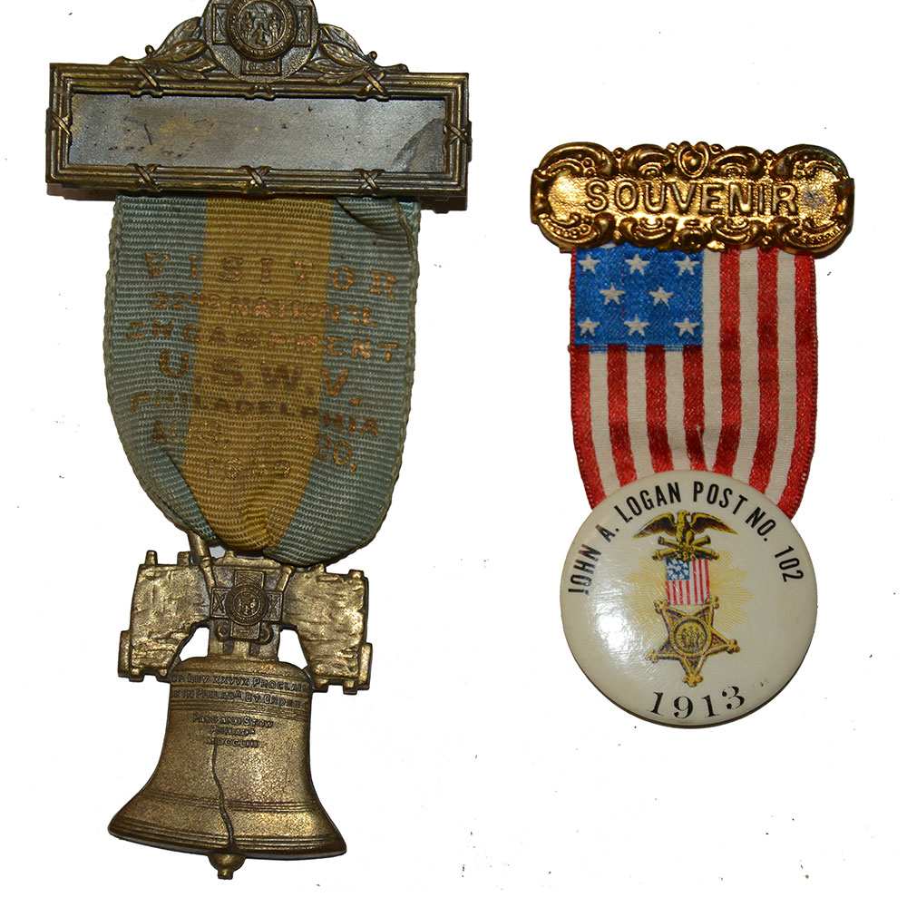 EXTRAORDINARY 143RD PENNSYLVANIA GAR GROUPING — Horse Soldier