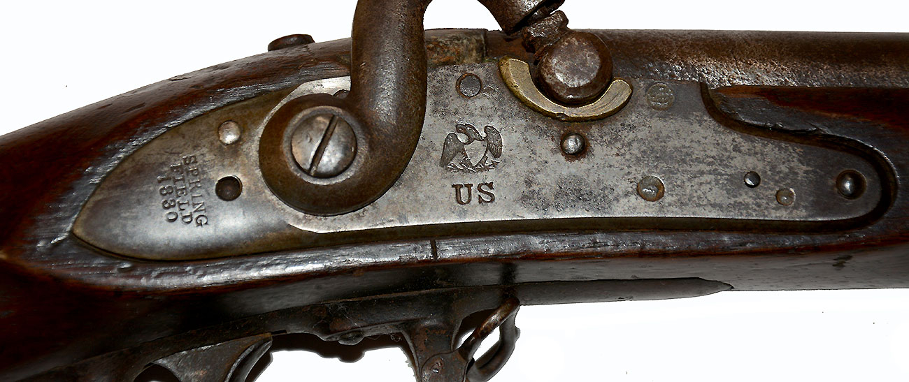 VERY RARE US MODEL 1830 WEST POINT CADET MUSKET, 36-INCH BARREL: ONE OF ...