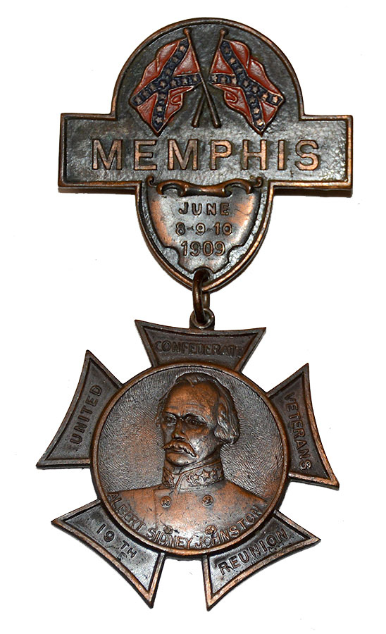U.C.V. 19th REUNION MEDAL – MEMPHIS, 1909 — Horse Soldier