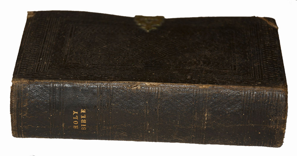 1859 DATED BIBLE INSCRIBED BY ROBERT FREELAND, A PROUD NATIVE OF ...