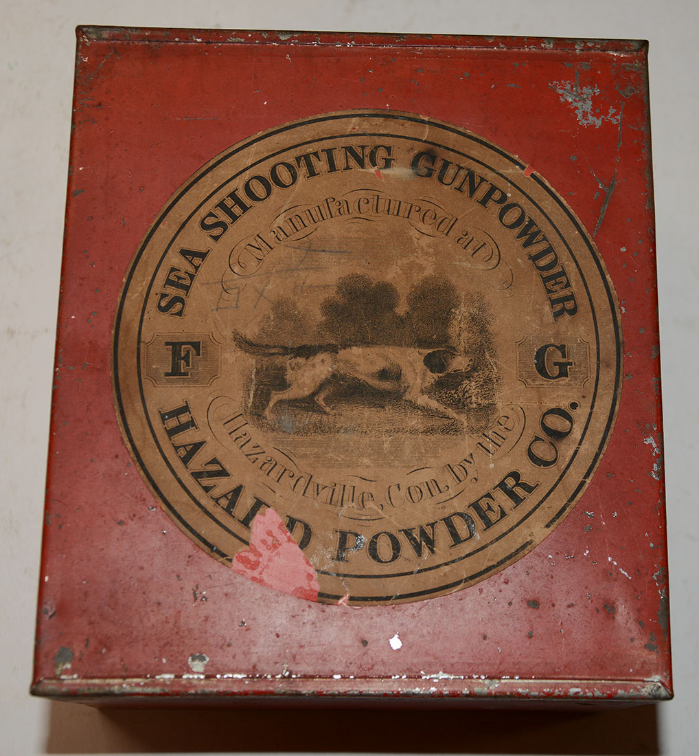 LARGE HAZARD “SEA SHOOTING” POWDER CAN — Horse Soldier