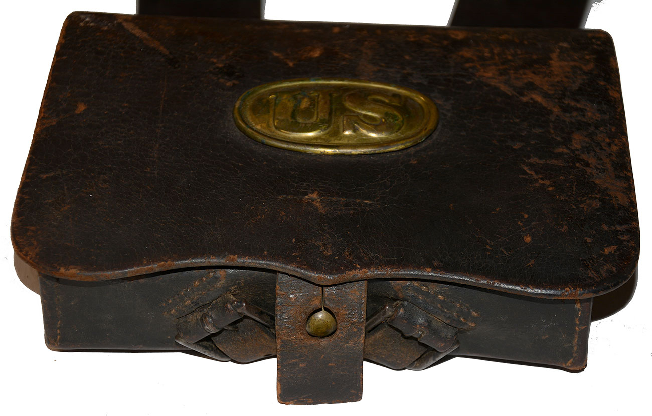 P1861 CARTRIDGE BOX – LONGLEY AND CO. 1862 — Horse Soldier