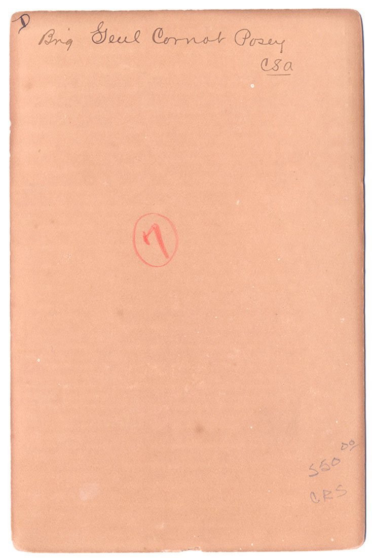 CABINET CARD OF CONFEDERATE GENERAL CARNOT POSEY — Horse Soldier