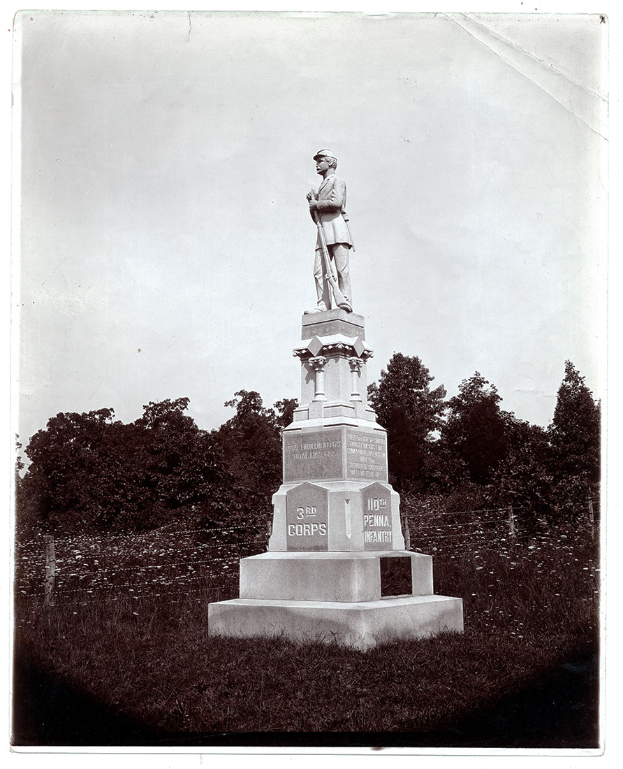 1890’S TIPTON GETTYSBURG PHOTO – 110th PENNSYLVANIA — Horse Soldier