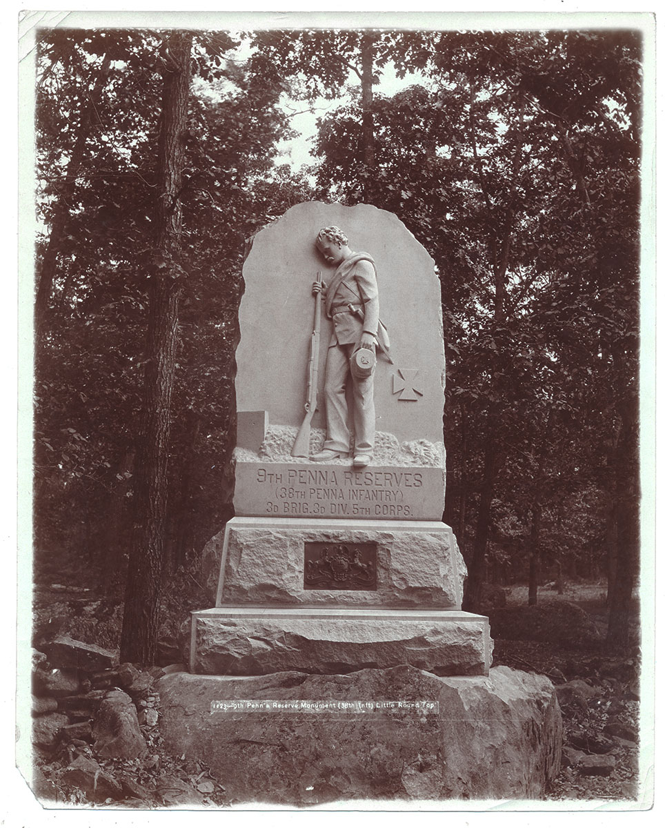 TIPTON GETTYSBURG PHOTO – 9th PENNSYLVANIA RESERVES, LITTLE ROUND TOP ...