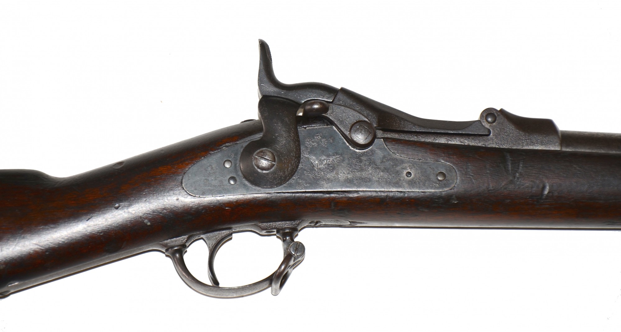 SPRINGFIELD MODEL 1877 “TRAPDOOR”, KANSAS MARKED — Horse Soldier