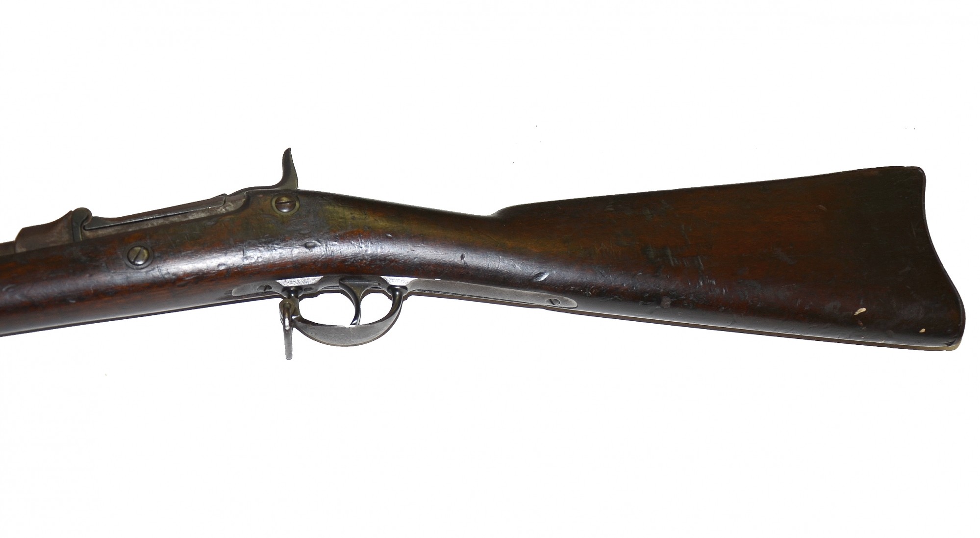 SPRINGFIELD MODEL 1877 “TRAPDOOR”, KANSAS MARKED — Horse Soldier