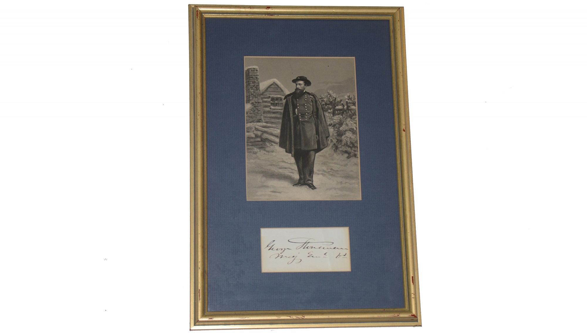 CLIPPED SIGNATURE OF MAJOR GENERAL GEORGE STONEMAN — Horse Soldier
