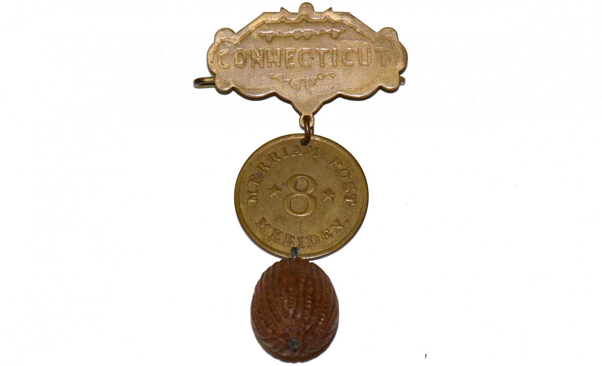 CONNECTICUT POST 8 GAR BADGE — Horse Soldier