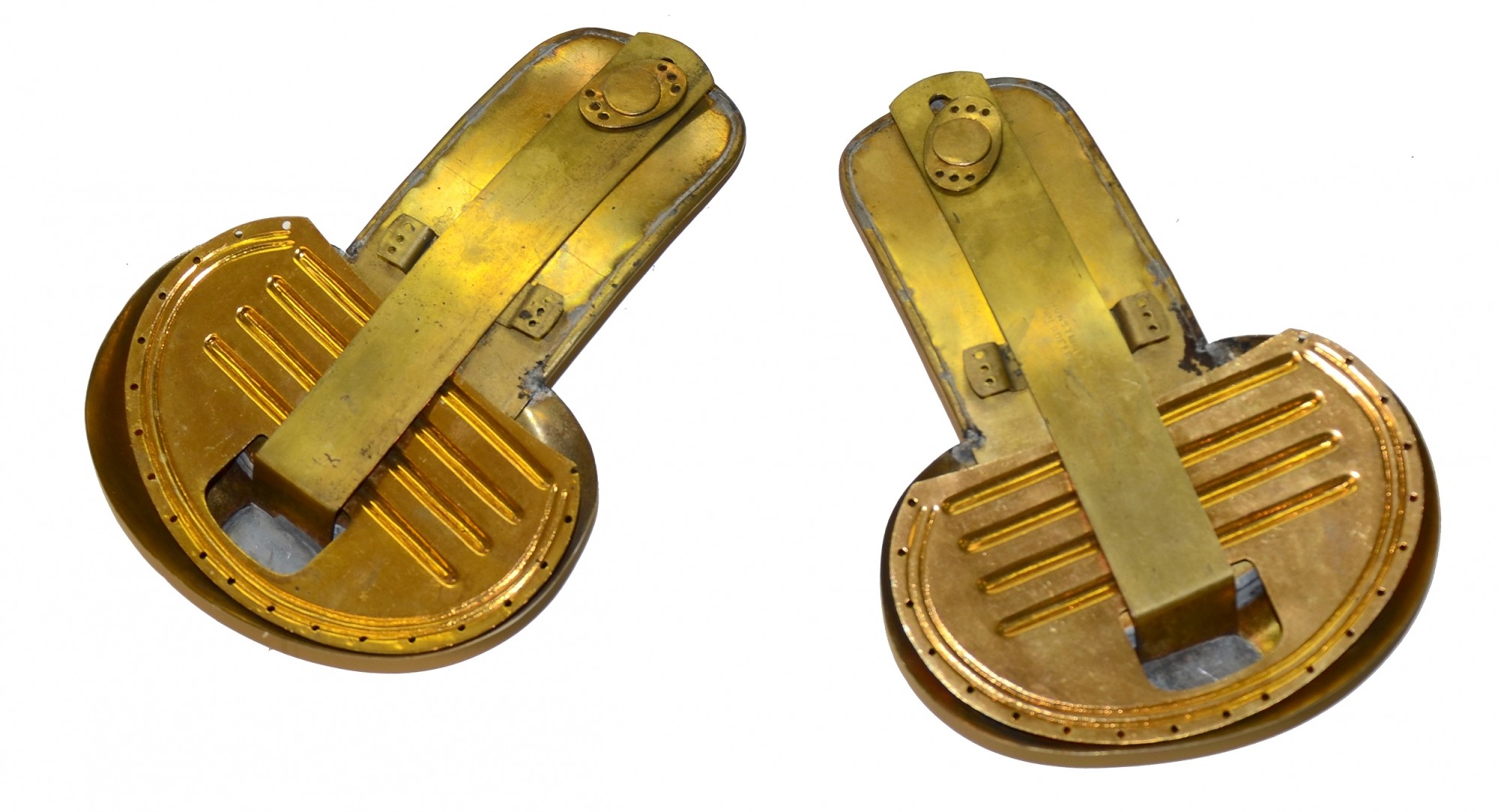 PAIR OF MARINE CORPS SHOULDER SCALES BY HORSTMANN, IN THE ORIGINAL BOX ...