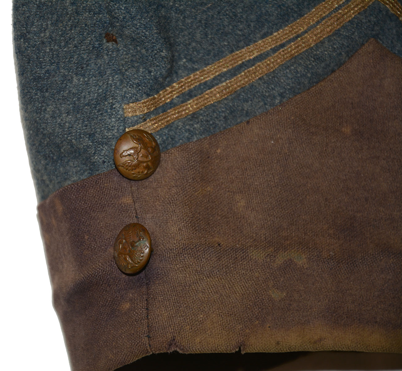 IDENTIFIED CONFEDERATE CAPTAIN’S FROCK COAT OF CAPT. ANDREW J. EHEART ...
