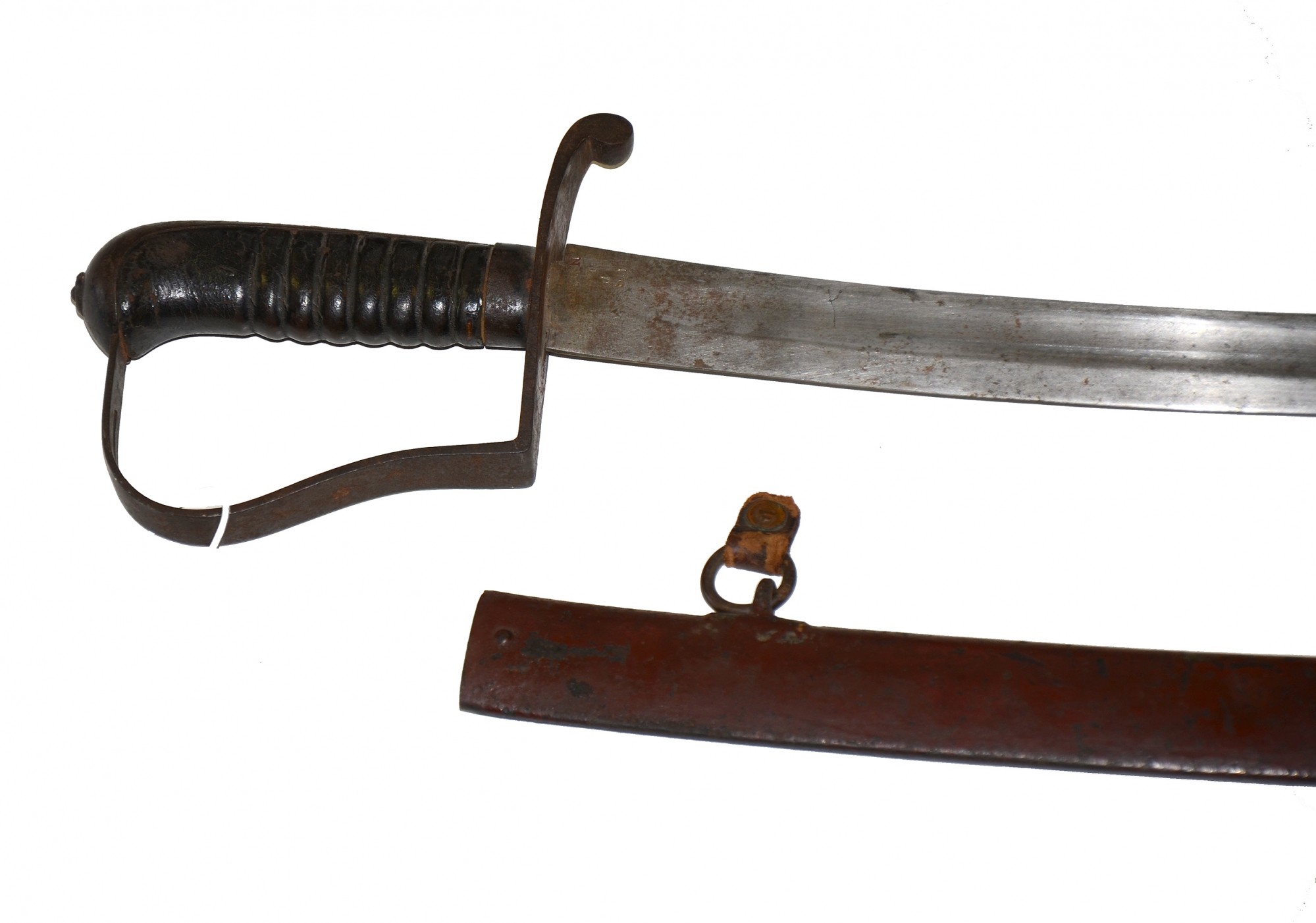 NATHAN STARR 1818 CONTRACT CAVALRY SABER WITH METAL SCABBARD — Horse ...