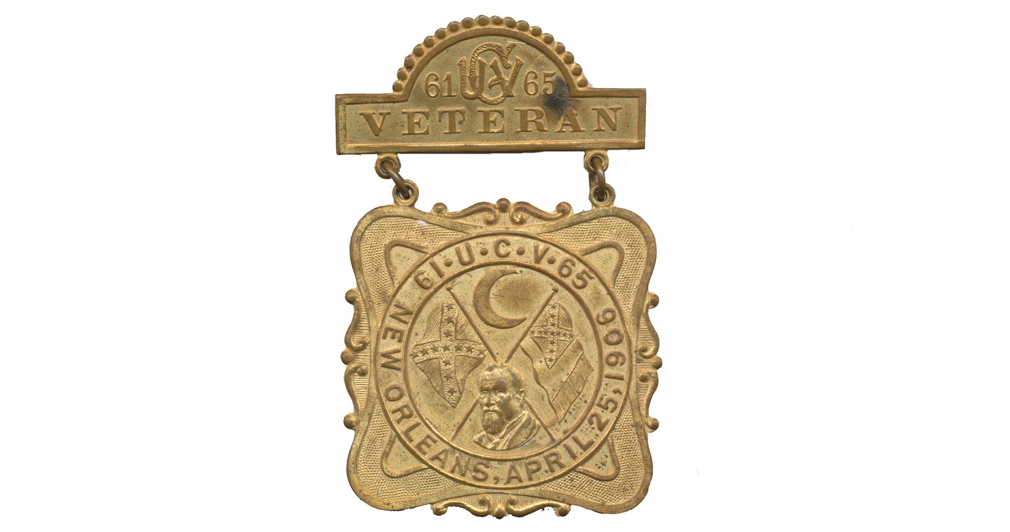 1906 UNITED CONFEDERATE VETERAN BADGE — Horse Soldier