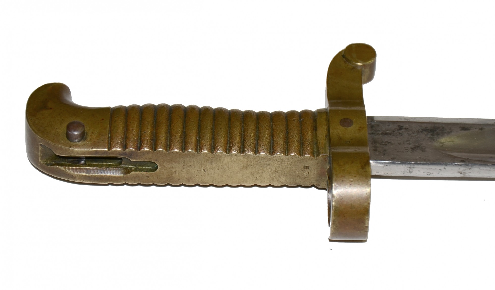 ORIGINAL AMERICAN CIVIL WAR ‘ZOUAVE’ SWORD BAYONET WITH ITS LEATHER ...