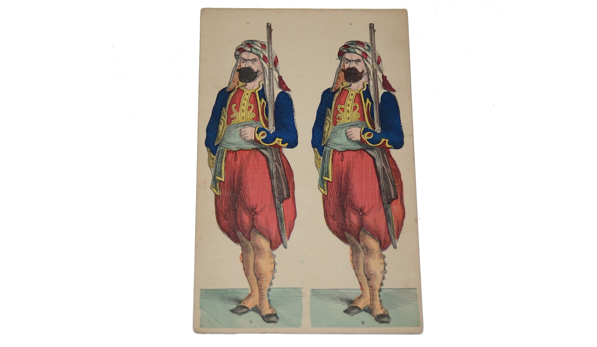 CIRCA 1860’S CIVIL WAR ZOUAVE PRINT — Horse Soldier
