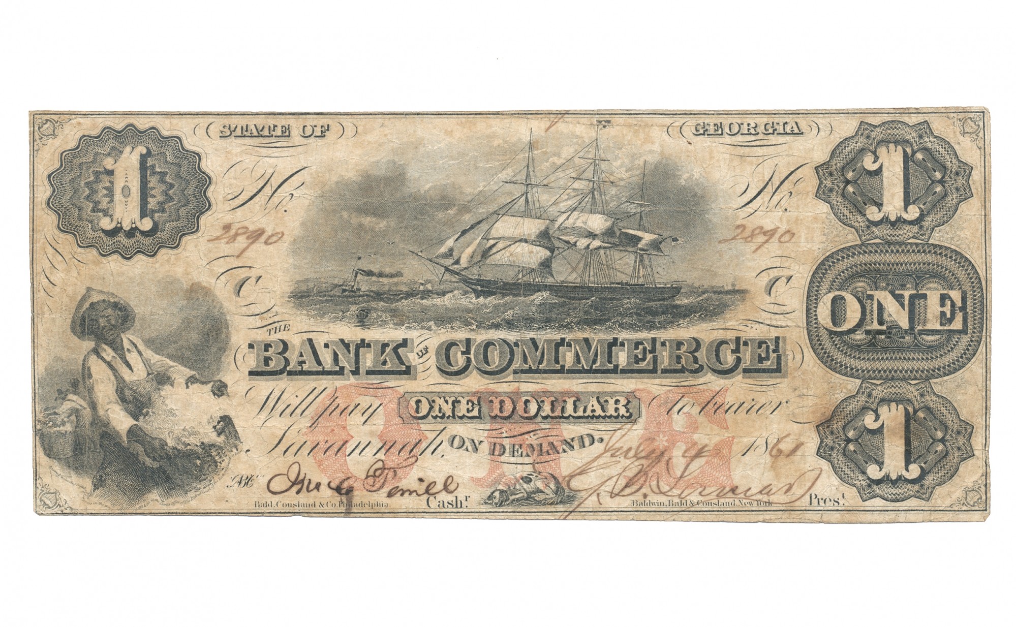 STATE OF GEORGIA $1 NOTE — Horse Soldier