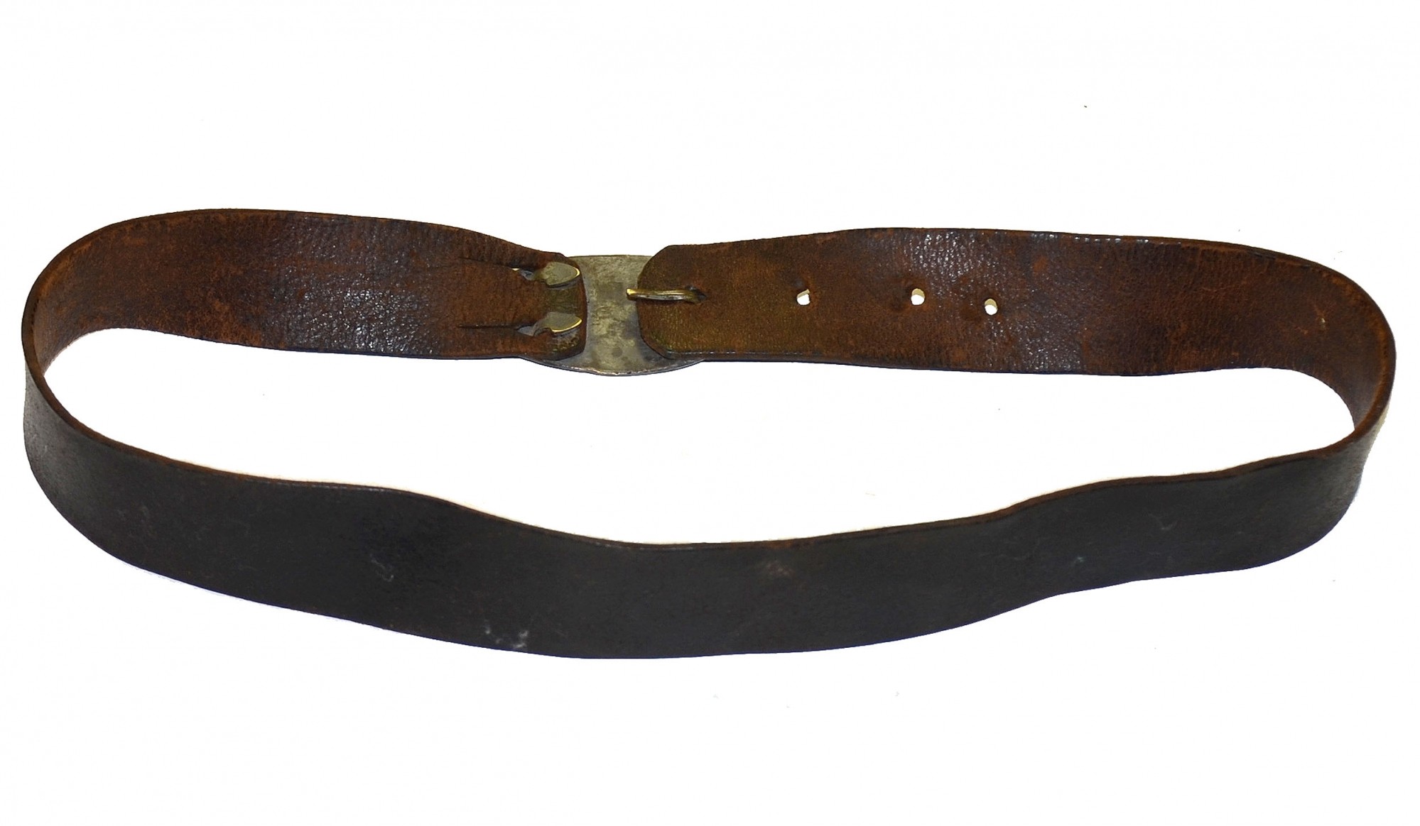 LEATHER WAIST BELT WITH ITS DRAGOON PATTERN US OVAL BELT PLATE — Horse ...