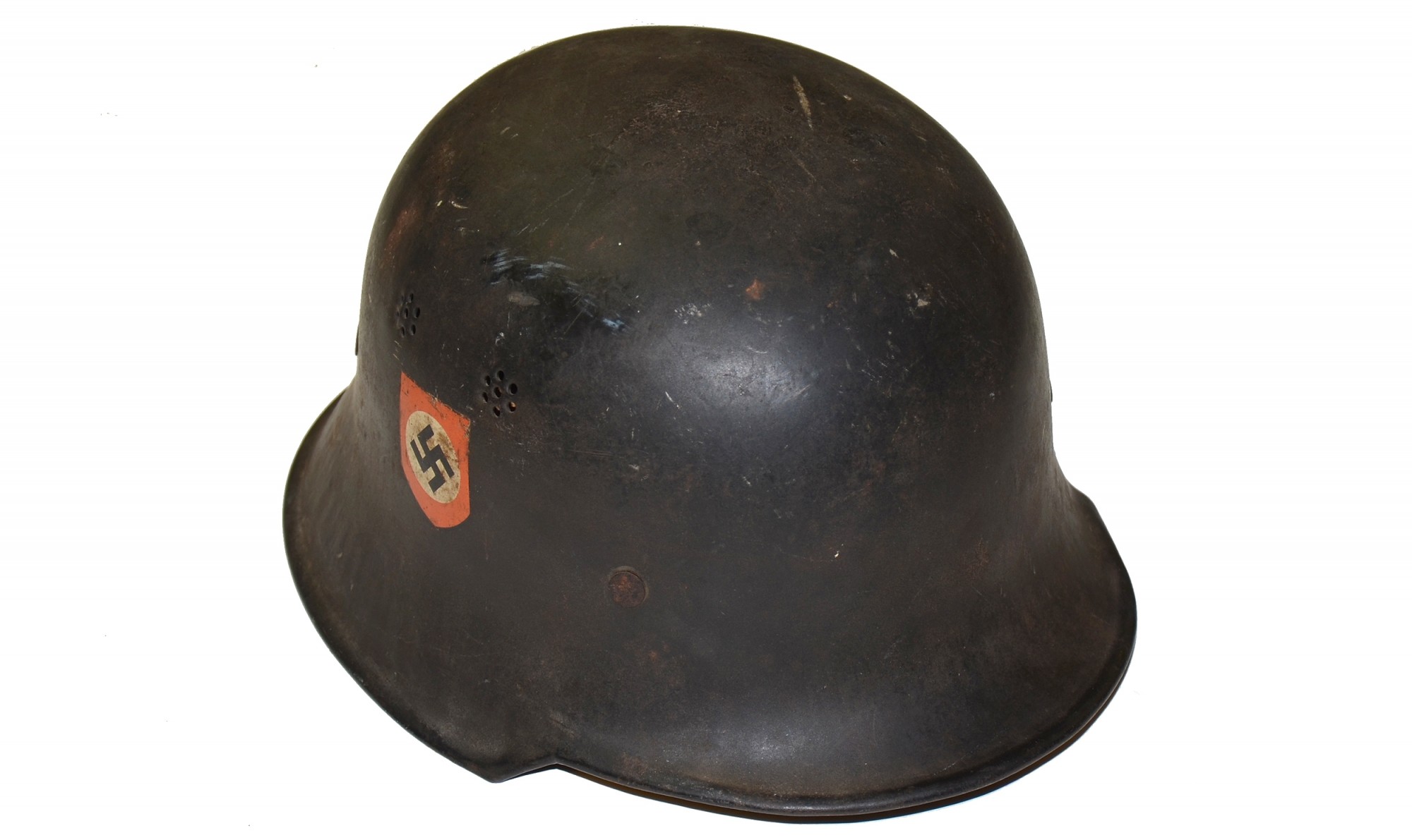 WORLD WAR TWO GERMAN FIRE POLICE HELMET — Horse Soldier