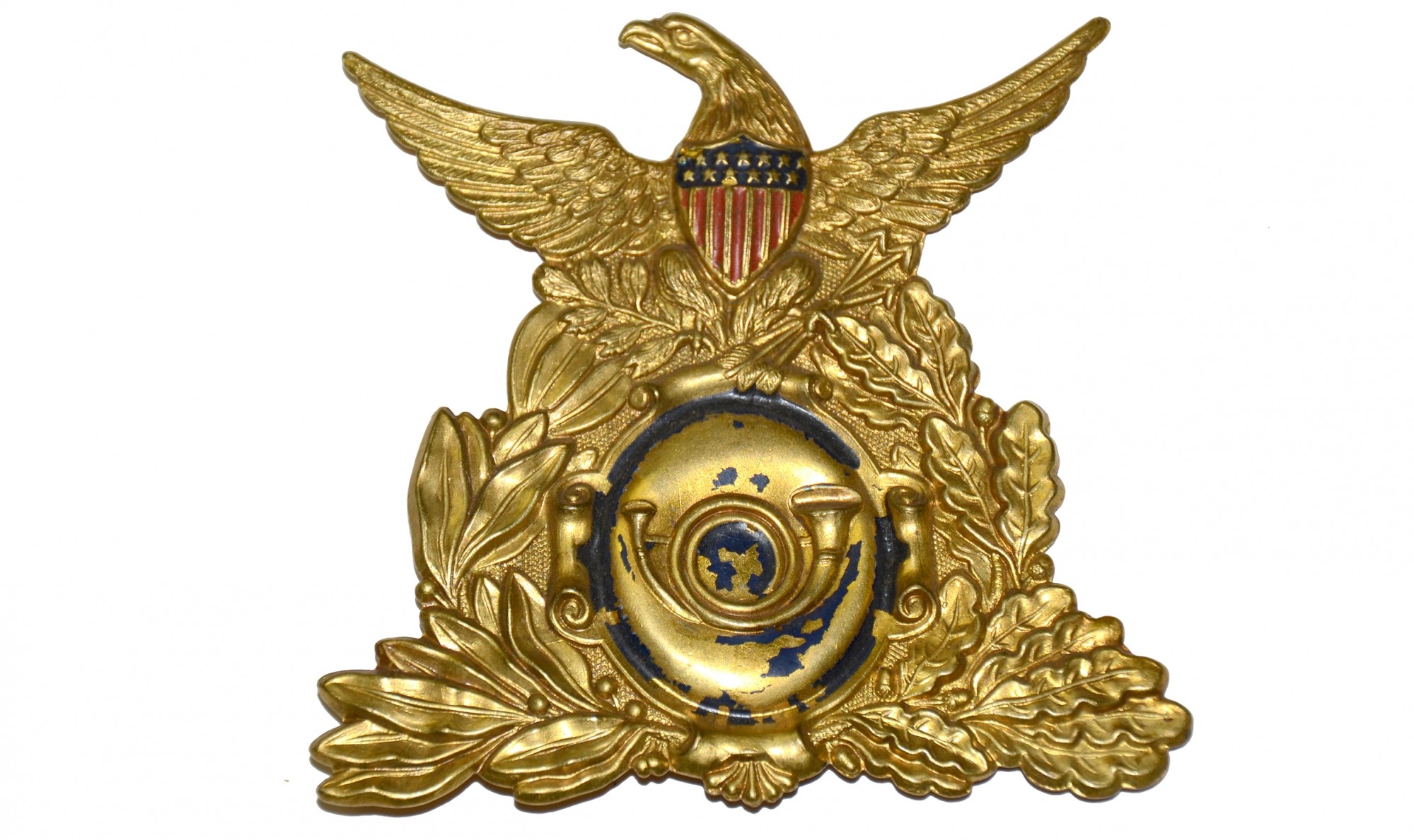 SHAKO PLATE FOR THE MODEL 1860 FRENCH SHAKO ISSUED DURING THE CIVIL WAR ...