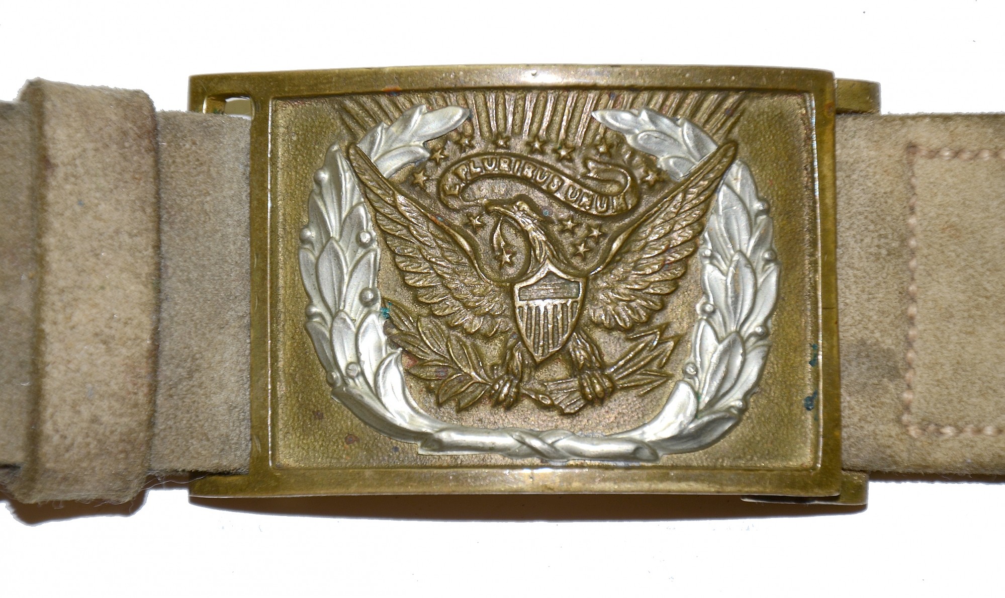 HANDSOME EARLY PATTERN DRAGOON ENLISTEDMAN'S WHITE BUFF SABER BELT ...