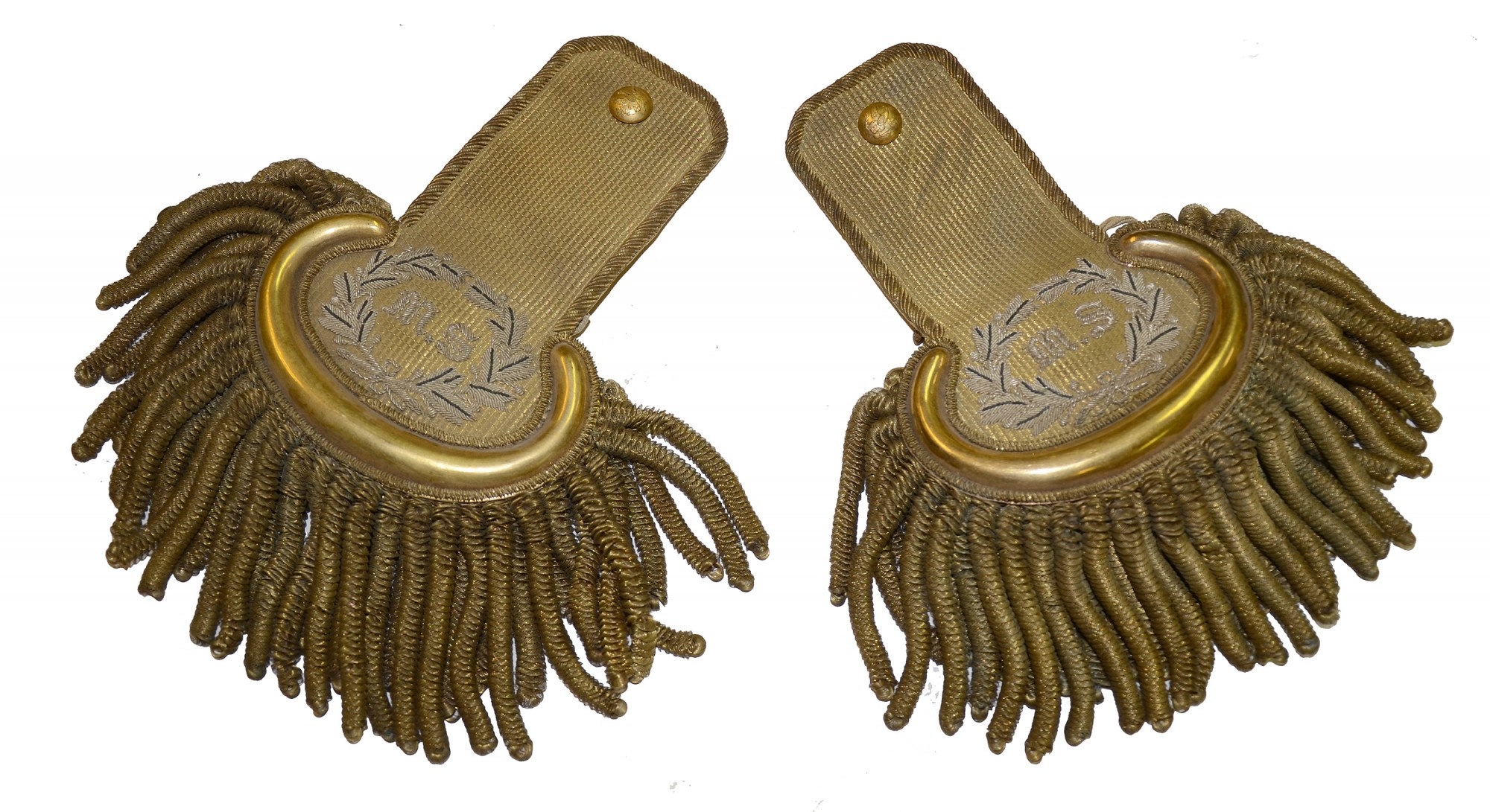CASED ARTILLERY MEDICAL SERVICE EPAULETTES — Horse Soldier