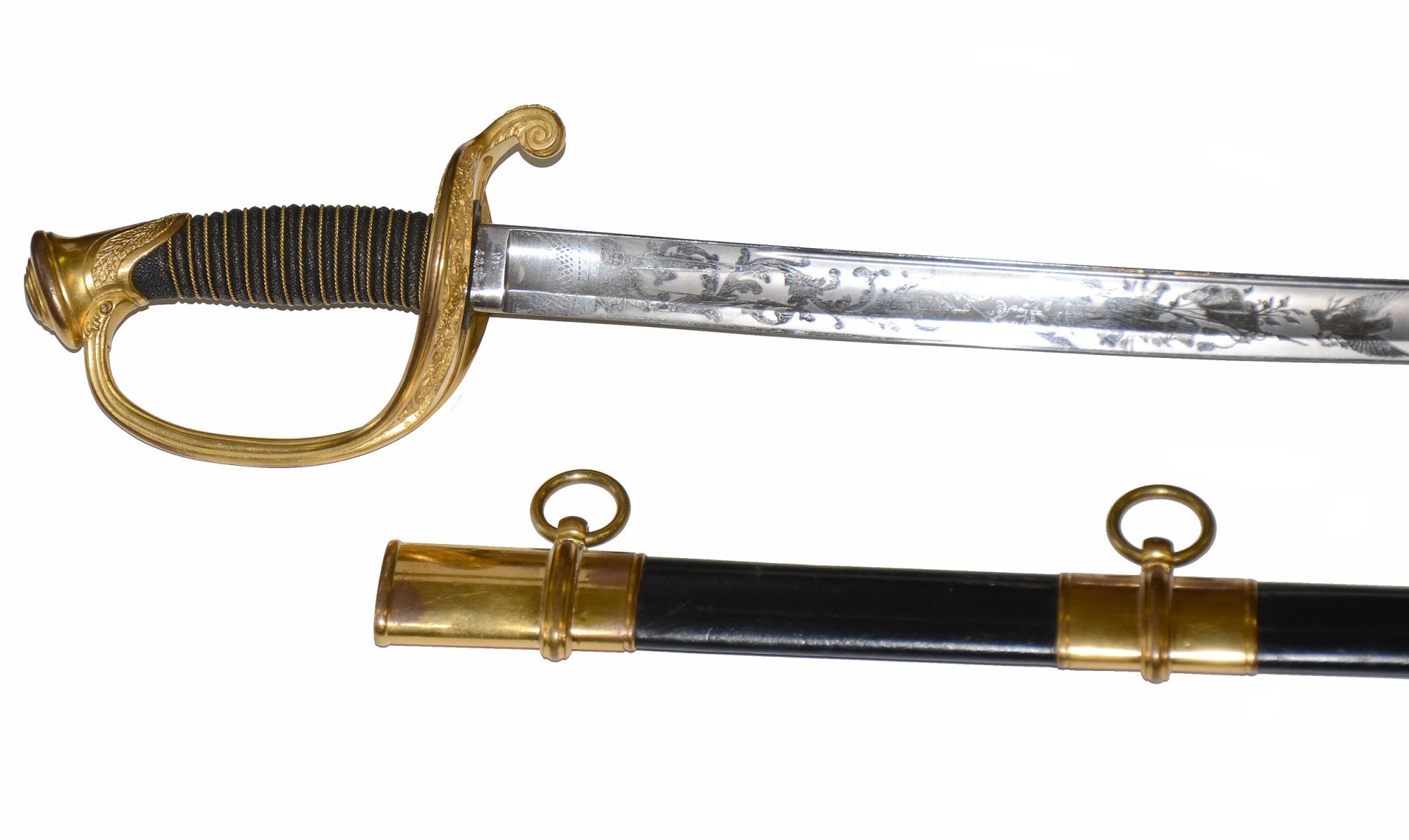 EXQUISITE, RARE CIVIL WAR DATED, AND GOVERNMENT INSPECTED AMES MODEL ...