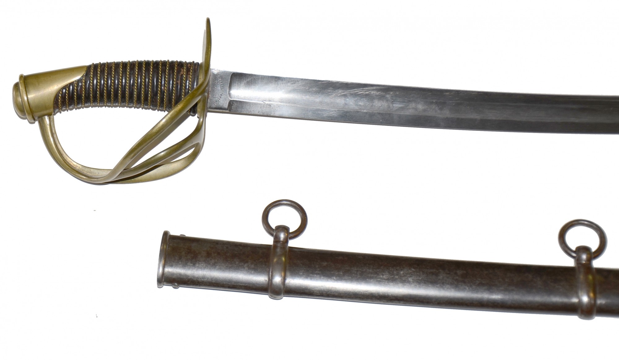 IMPORTED M1840 ENLISTED CAVALRY SABER AND SCABBARD — Horse Soldier