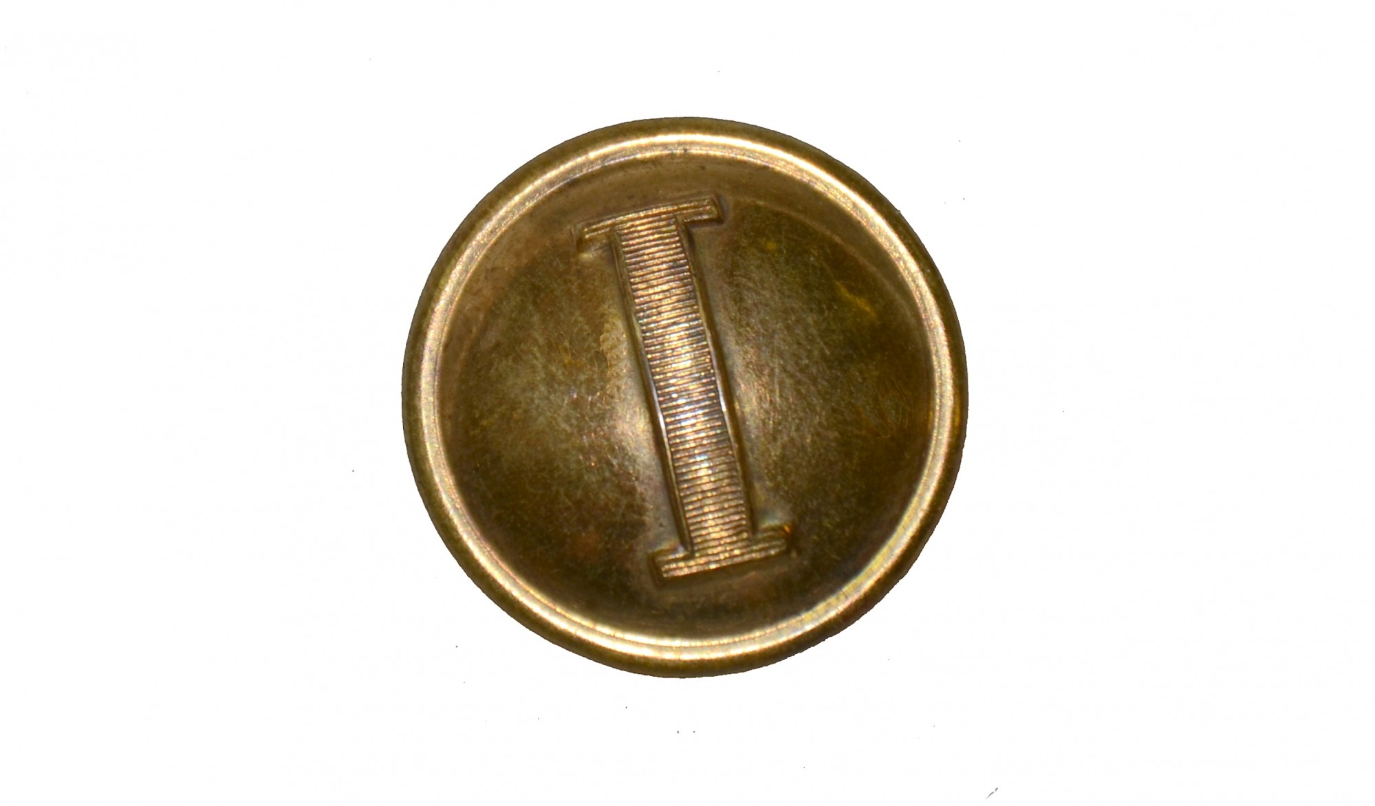 ENGLISH MADE CONFEDERATE INFANTRY “I” BUTTON — Horse Soldier
