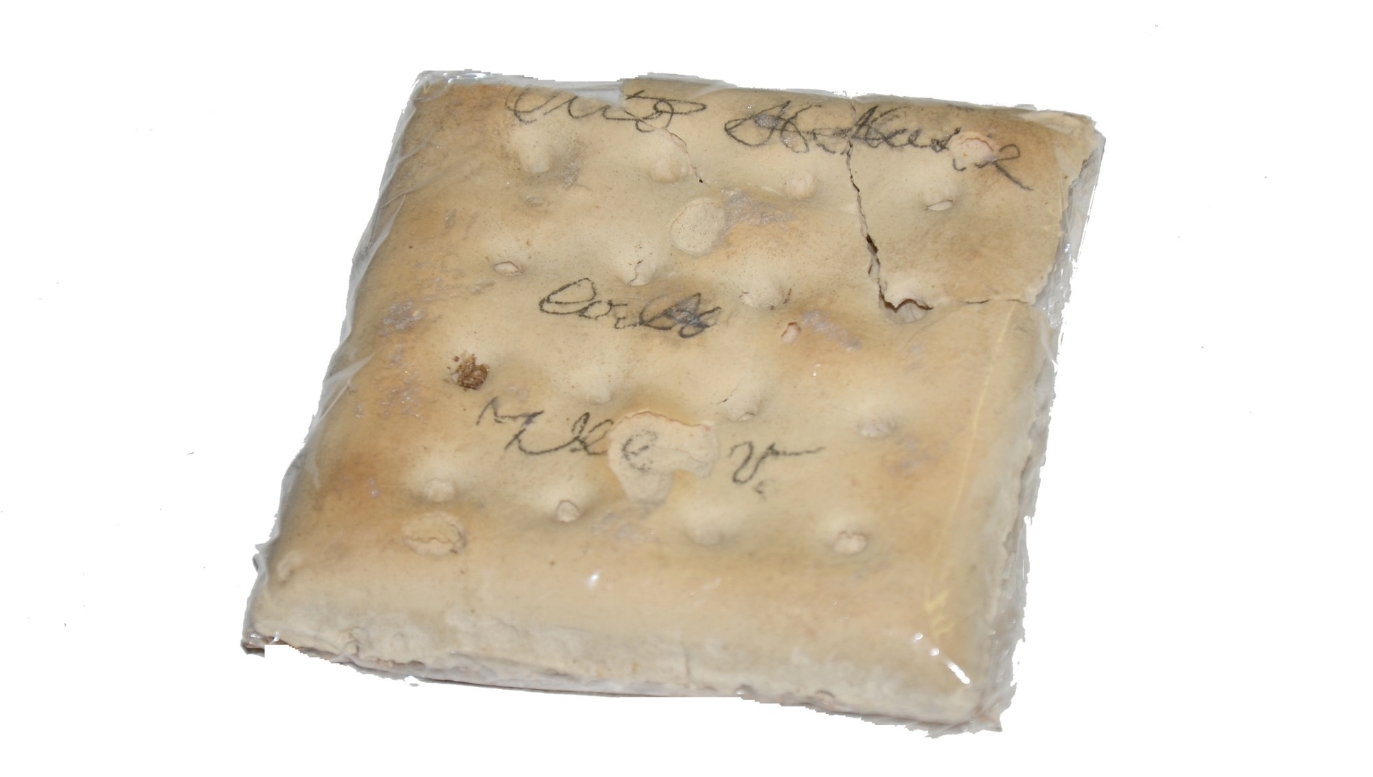 ORIGINAL PIECE OF CIVIL WAR HARDTACK — Horse Soldier