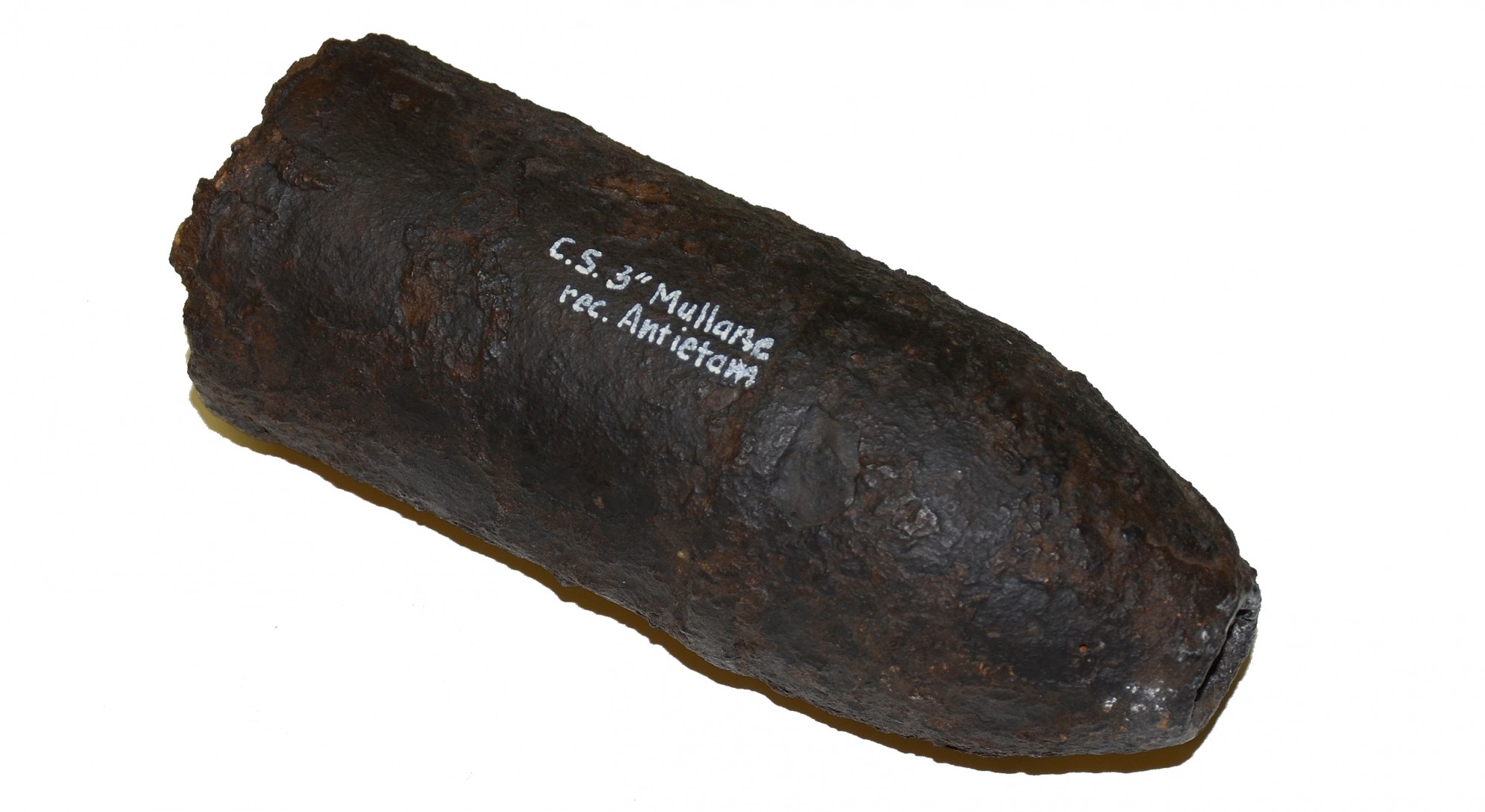C.S. 3” BOURRELETED MULLANE TYPE-1 COMMON SHELL RECOVERED FROM THE ...