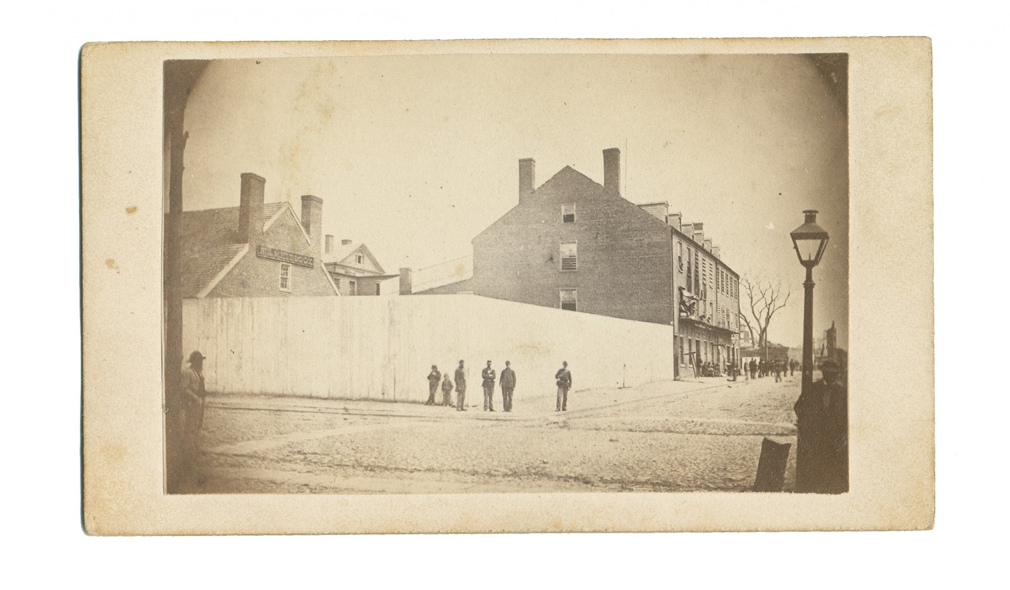 CDV OF CASTLE THUNDER PRISON IN RICHMOND — Horse Soldier