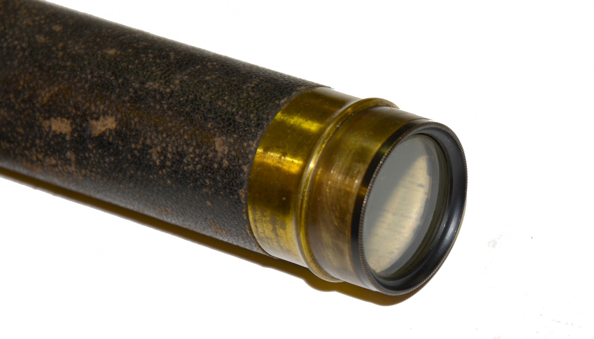 FINE, FOUR-FOLD COLLAPSIBLE BRASS TELESCOPE — Horse Soldier