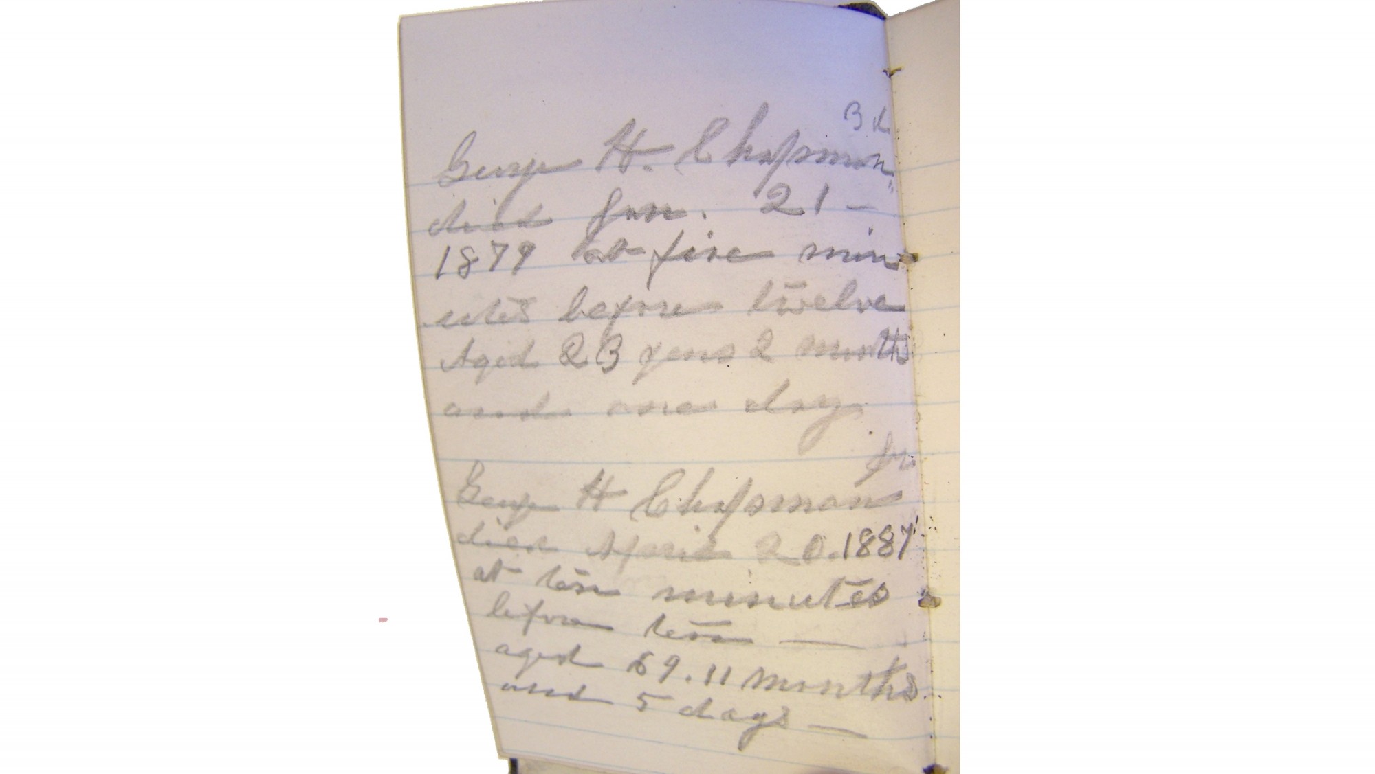 POCKET DIARY WITH FAMILY HISTORY ENTRIES — Horse Soldier