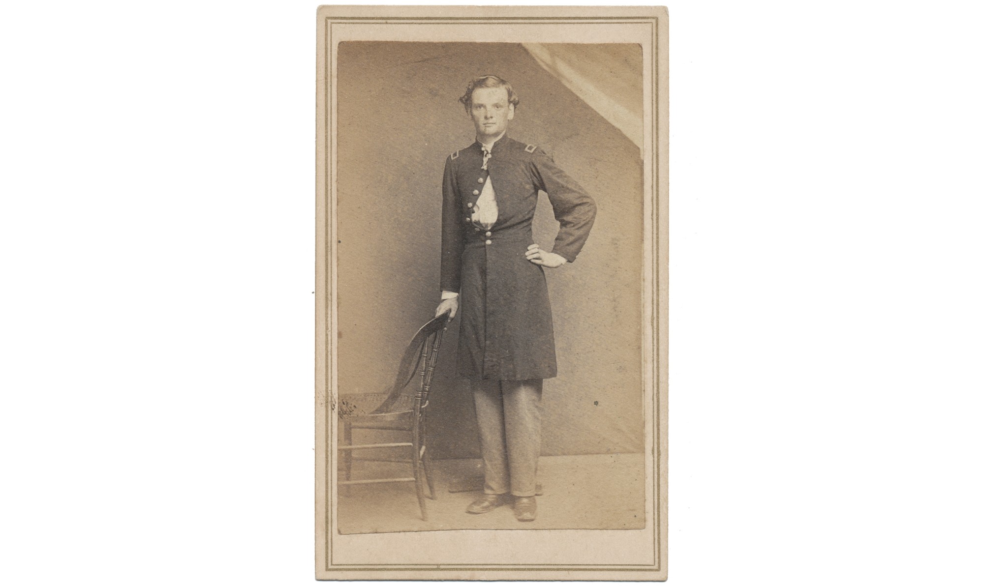 CDV 1ST NEW JERSEY ARTILLERY & 8TH USCT SOLDIER — Horse Soldier
